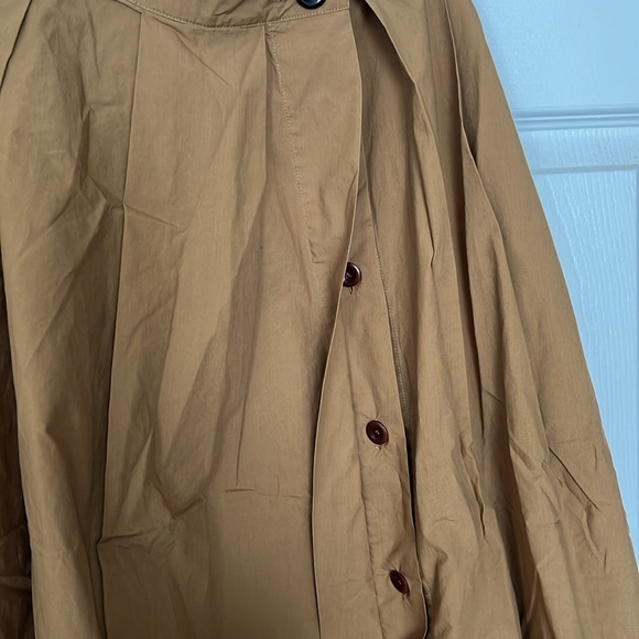 Alex Mill | Skirts | Alex Mill Pleated Cottonpoplin Midi Skirt In Khaki ...